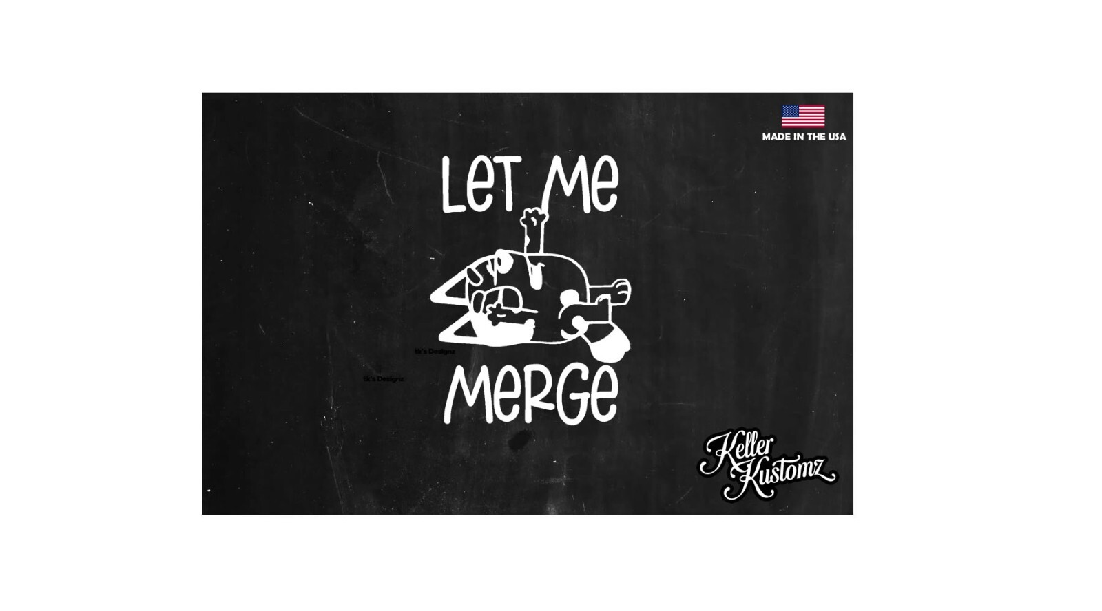 Let Me Merge Sticker Decal Bluey Car truck SUV Mom 4" | eBay