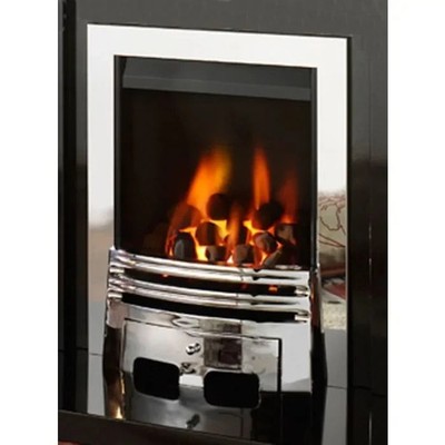 CRYSTAL SLIMLINE GAS FIRE CHROME WITH CHROME GRACE RRP £449 | eBay UK