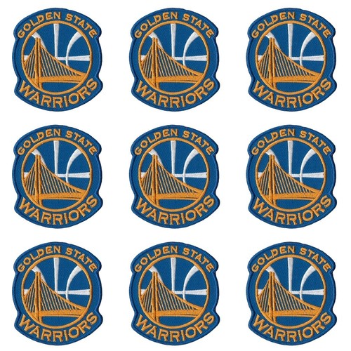 Lot SET Of 9 Golden State Warriors NBA Iron on Patches Embroidered ...