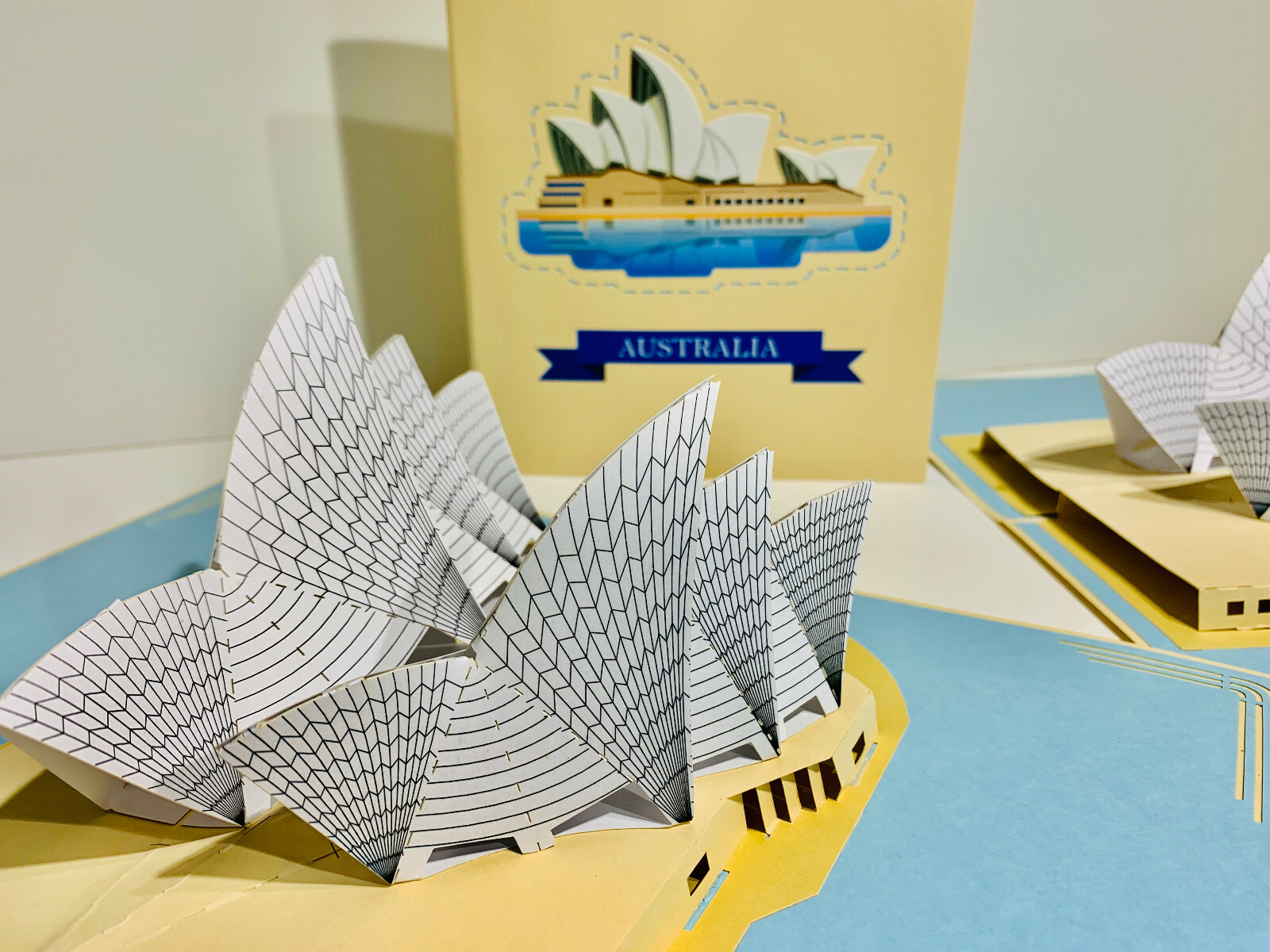 Origami Pop Cards Sydney Opera House Australia 3D Pop Up Greeting Card ...