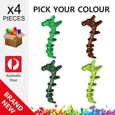 4x Genuine LEGO™ - Plant Vine Seaweed / Appendage Spiked - 55236 New ...