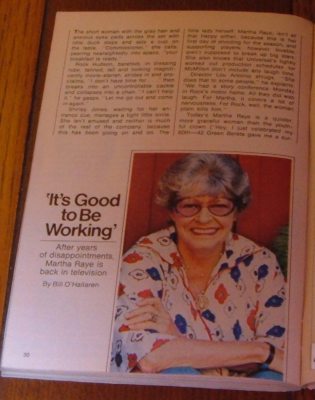 1977 TV ARTICLE/MARTHA RAYE/BOSS WITCH/H.R.PUFNSTUF/BENITA BIZZARE THE ...