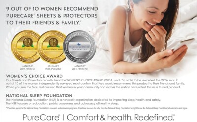 Pure Care Celliant Twin XL Mattress Protection Cover Antimicrobial ...