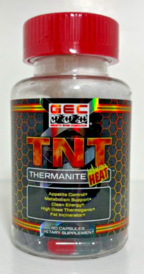 GEC TNT Thermanite Heat Extreme Fat Burner Thermogenic Weight Loss 60 ...