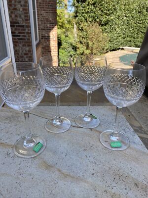 Vintage CLARENBRIDGE IRISH CRYSTAL 24% Lead Crystal- 4Small Wine ...