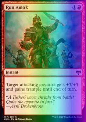 MTG Magic the Gathering Run Amok (147/551) Kaldheim LP FOIL | eBay