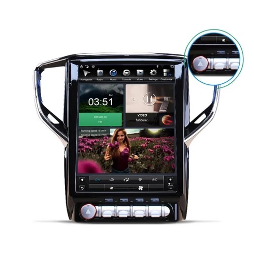 Android Smart Radio Vertical Big Screen Gps Stereo For Maserati Ghibli ...