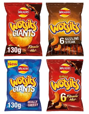 Walkers Crisps Variety Wotsits Multipack & Single - Hot, Steak, Cheese ...