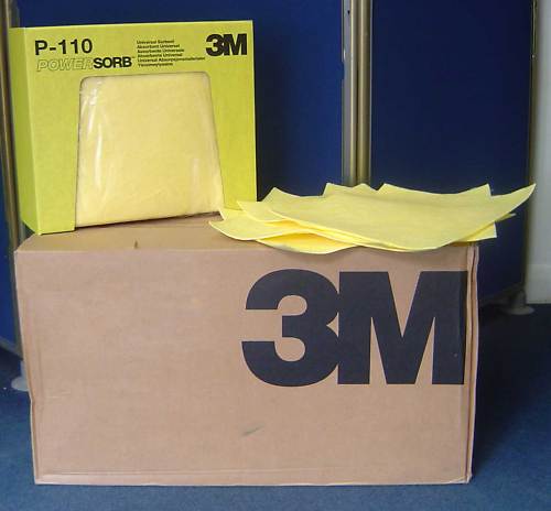 3M Powersorb P-110 Chemical Spill Absorbent Sheet Pads Universal ...