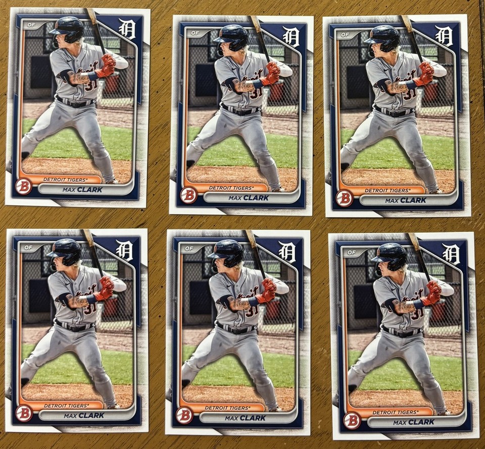 Lot (6) of Max Clark 2024 Bowman Draft #BD104 Tigers | eBay