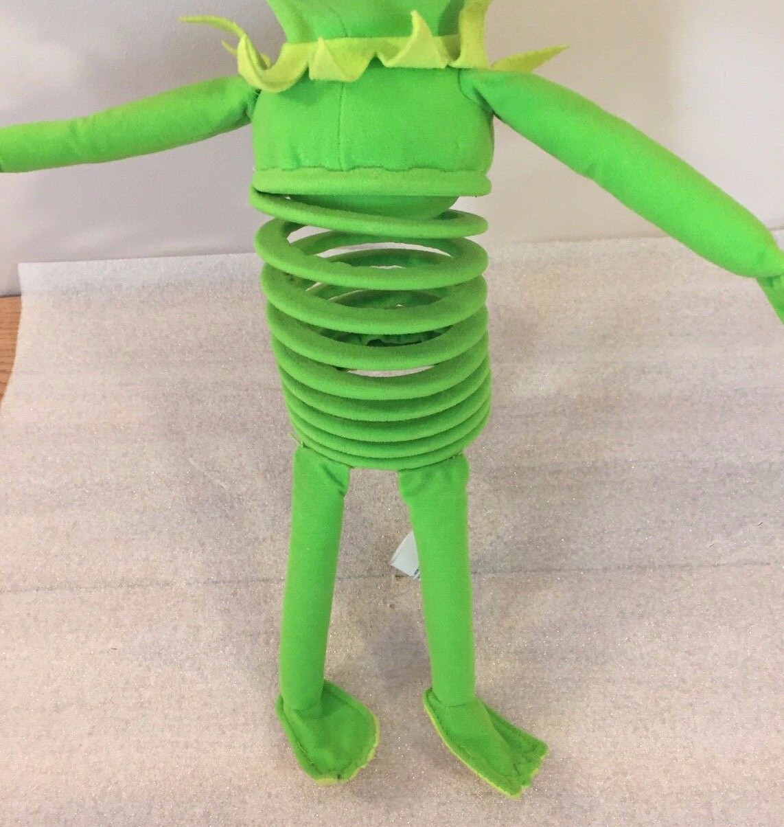 Sesame Street KERMIT the Frog Slinky plush Toy Nanco 13" w/suction cup ...