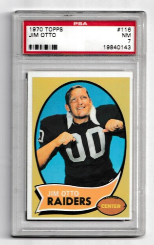 1970 Topps JIM OTTO card #116 PSA 7 NM Oakland Raiders | eBay