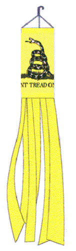 Gadsden Snake Windsock Polyester 60 Inch Outdoor Garden Wind Sock ...