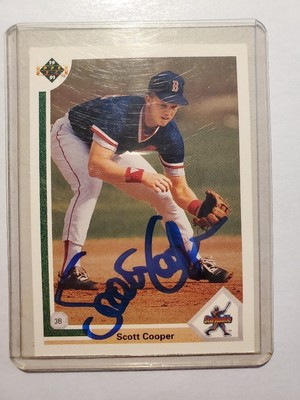 1991 Upper Deck Scott Cooper Card #22 Autograph Signed Red Sox | eBay