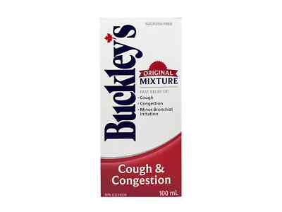 Buckley's Original Mixture Cough & Congestion Relief Syrup 100ml (3.4oz ...