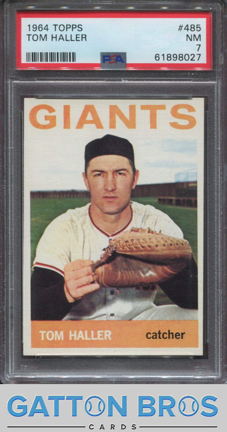 1964 Topps Tom Haller #485 PSA 7 NM | eBay