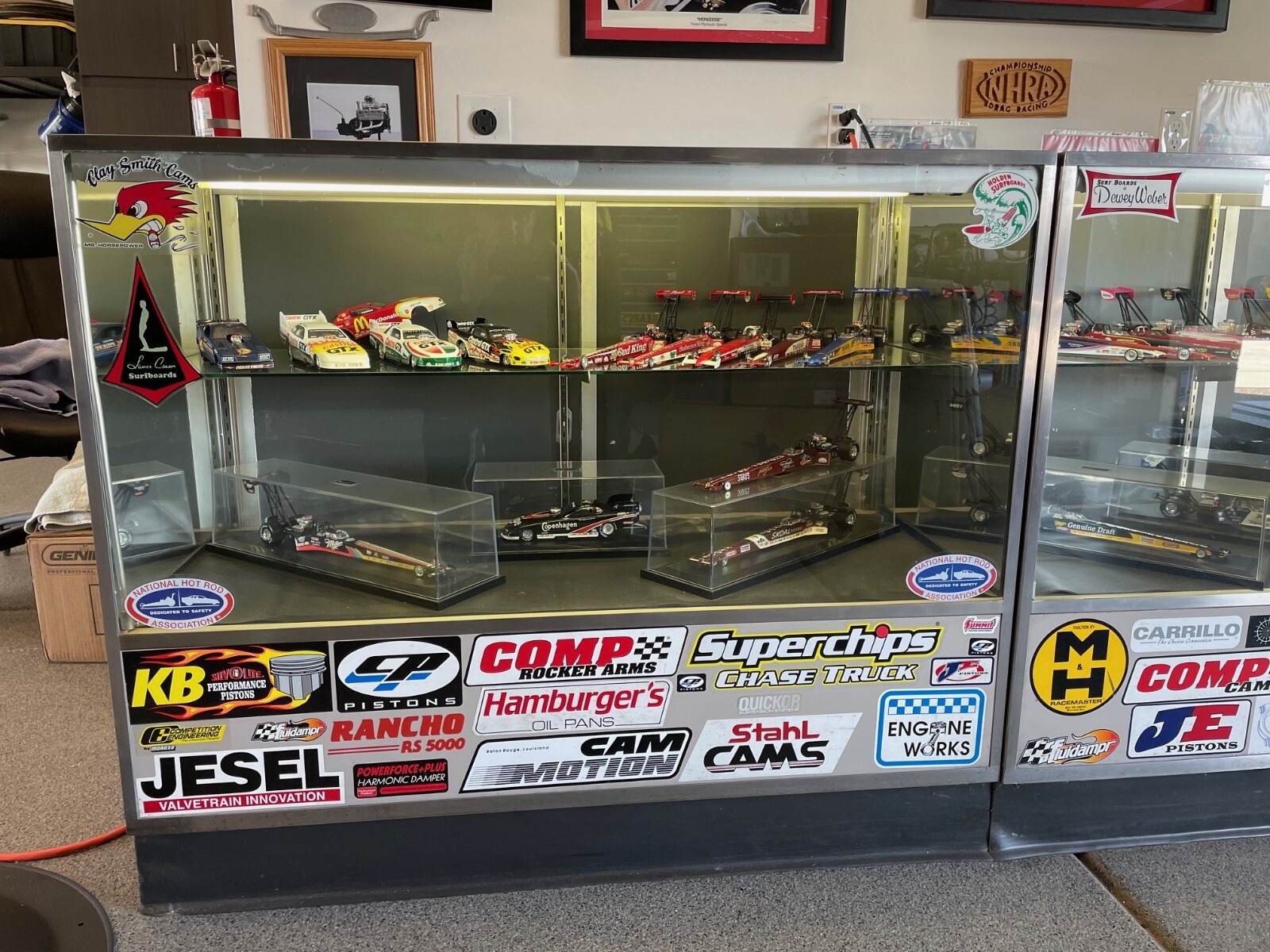 NHRA Diecast Collection with Disply Cases and Original Boxes | eBay