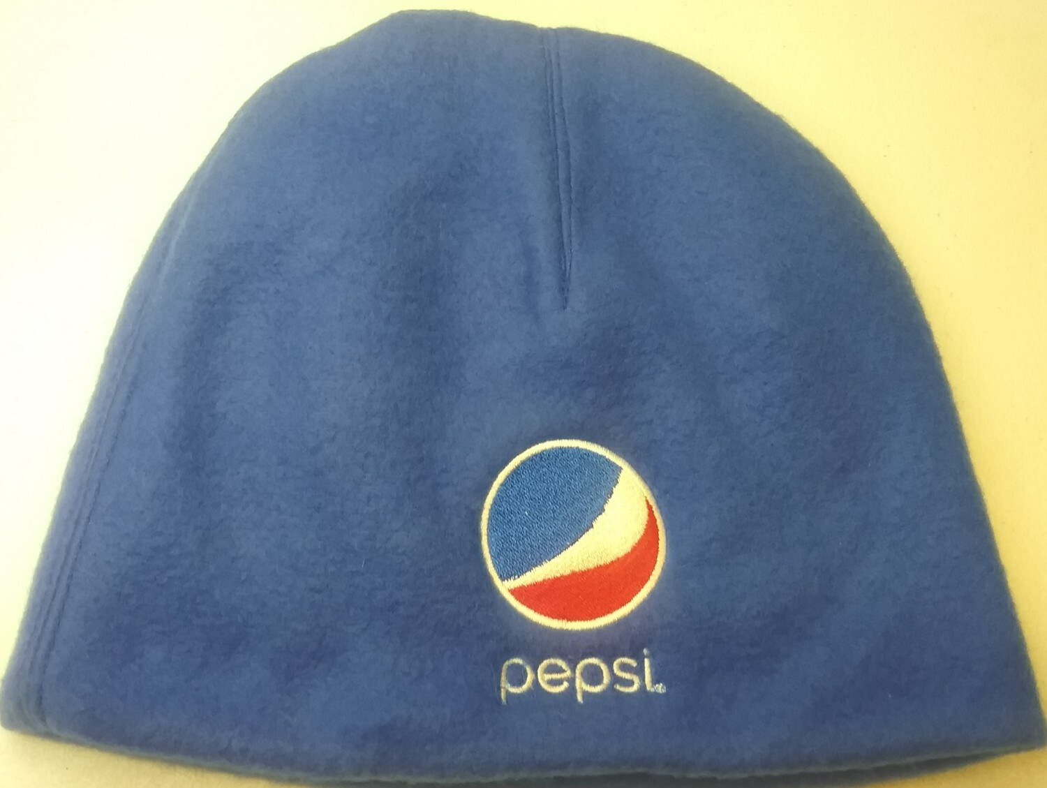 VINTAGE PEPSI BLUE ON TOP LOGO WINTER HAT KC CAPS RED… - Gem