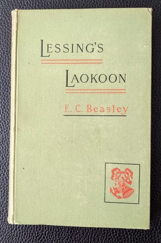Lessing's Laokoon by E. C. Beasley 1888 Translated From German | eBay ...
