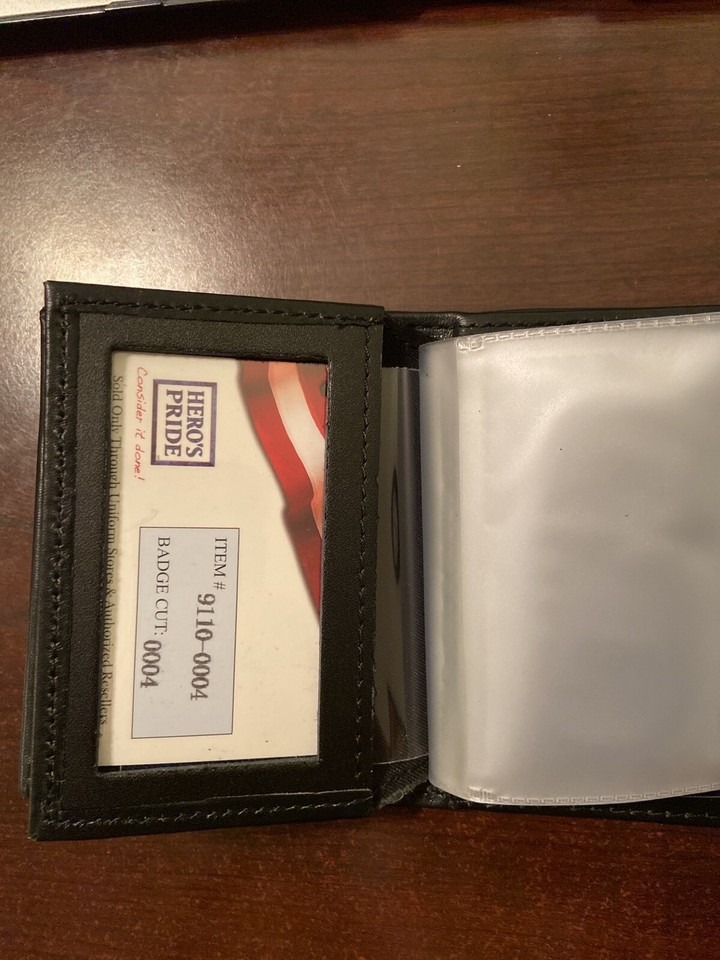 Genuine Leather Badge Wallet Oval | eBay