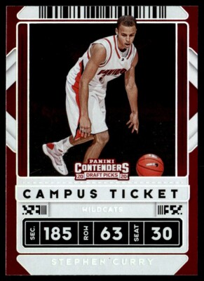 2020-21 Panini Contenders Campus Ticket Stephen Curry Golden State ...