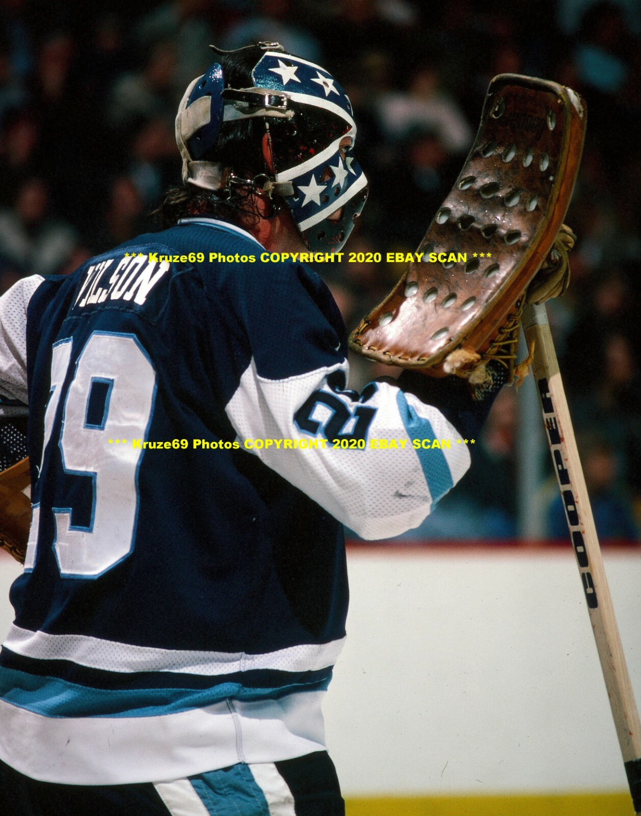 DUNC WILSON In NET Up CLOSE 11x14 PITTSBURGH PENGUINS GOALIE Stars ...