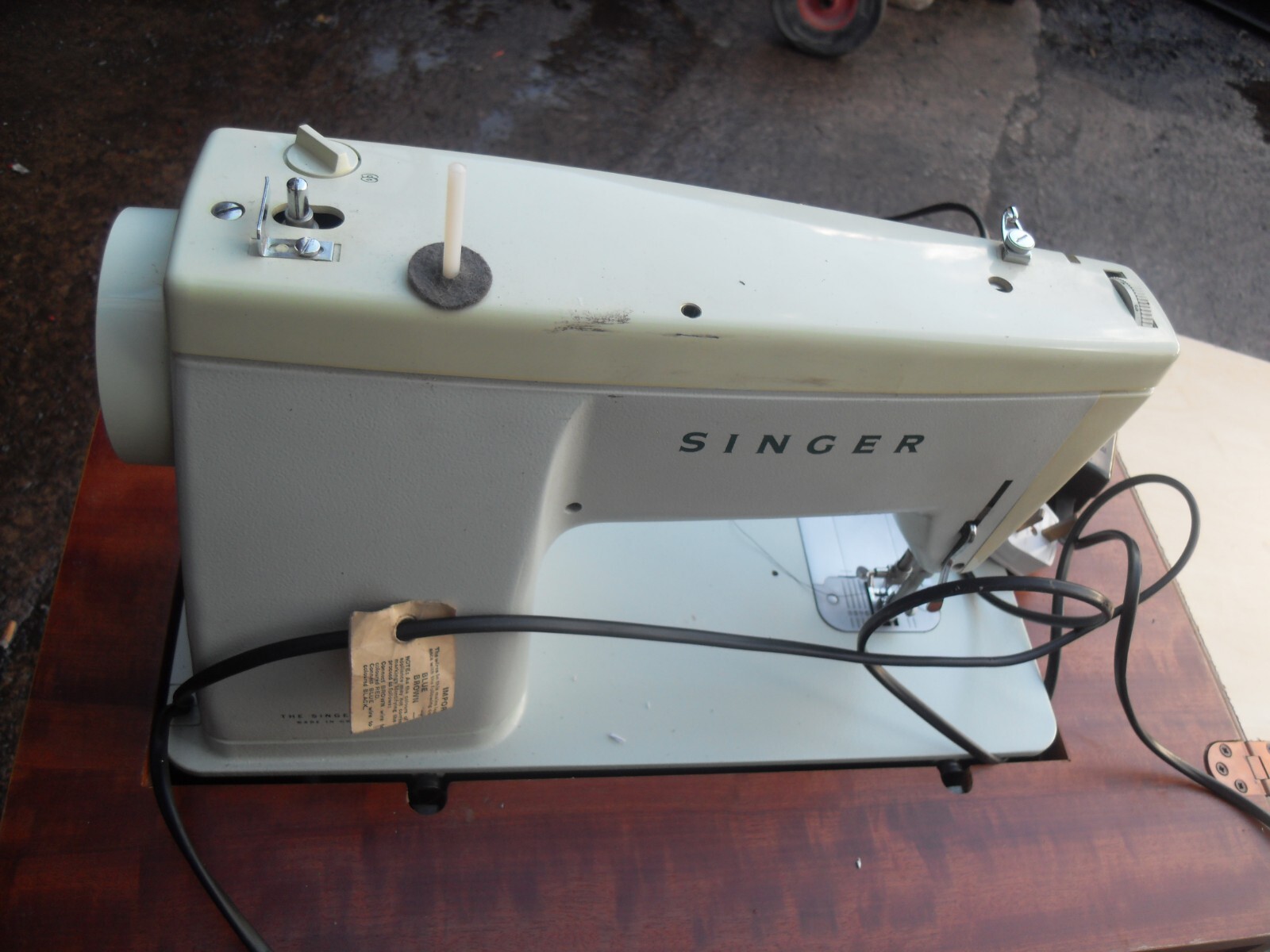 Singer sewing machine 507 Electric Table Fold away Cabinet | eBay UK
