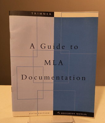 A Guide to MLA Documentation: With an Appendix on APA Style | eBay