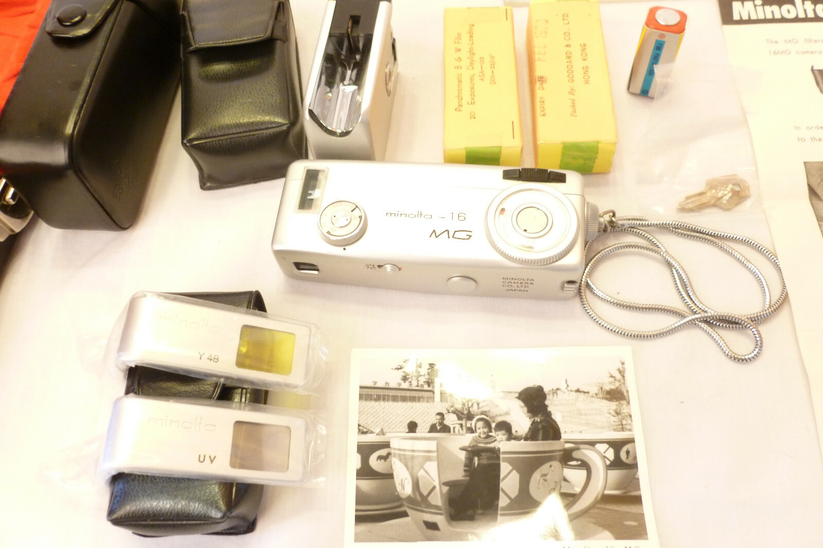 MINOLTA 16 MG super miniature spy CAMERA SET * | eBay