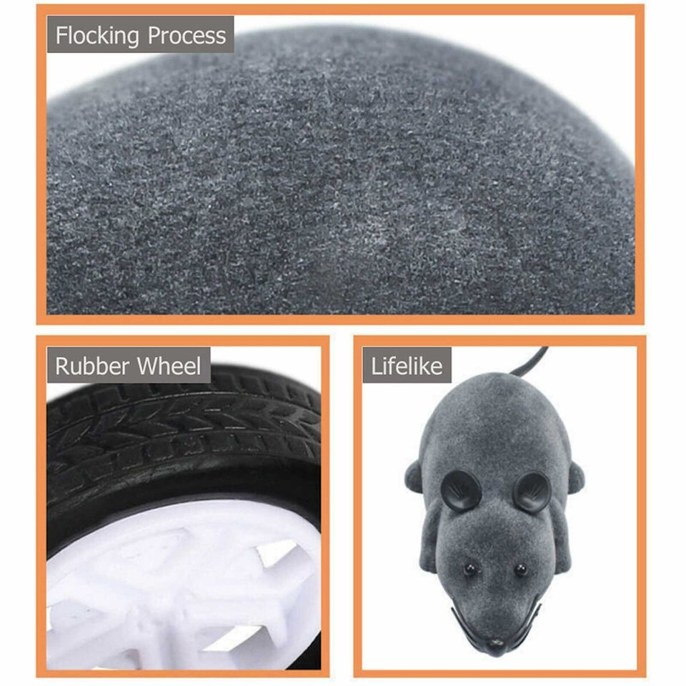 Remote Control RC Rat Mouse MICE Wireless For Cat Dog Pet Toy Novelty ...