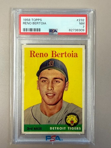1958 Topps - Reno Bertoia #232 PSA 7 NM | eBay