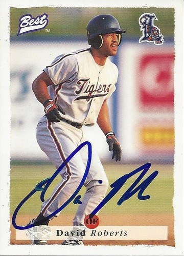 David Dave Roberts Detroit Tigers 1996 Best Signed Card | eBay