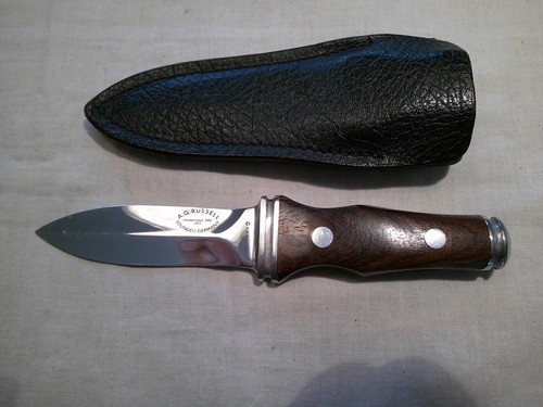 AG Russell 1977 Solingen Germany Sting Rosewood Boot Knife w/ Sheath ...