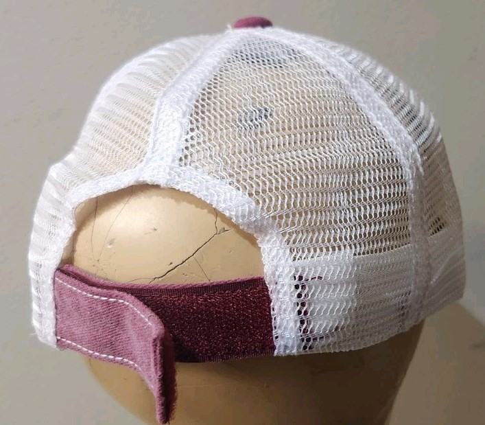 Slayer Hat Distressed Burgandy & White SLAYER HAT | eBay