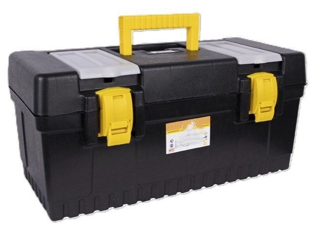 Strong Plastic Toolbox Chest Storage Tool Organiser Tool Box Case with ...