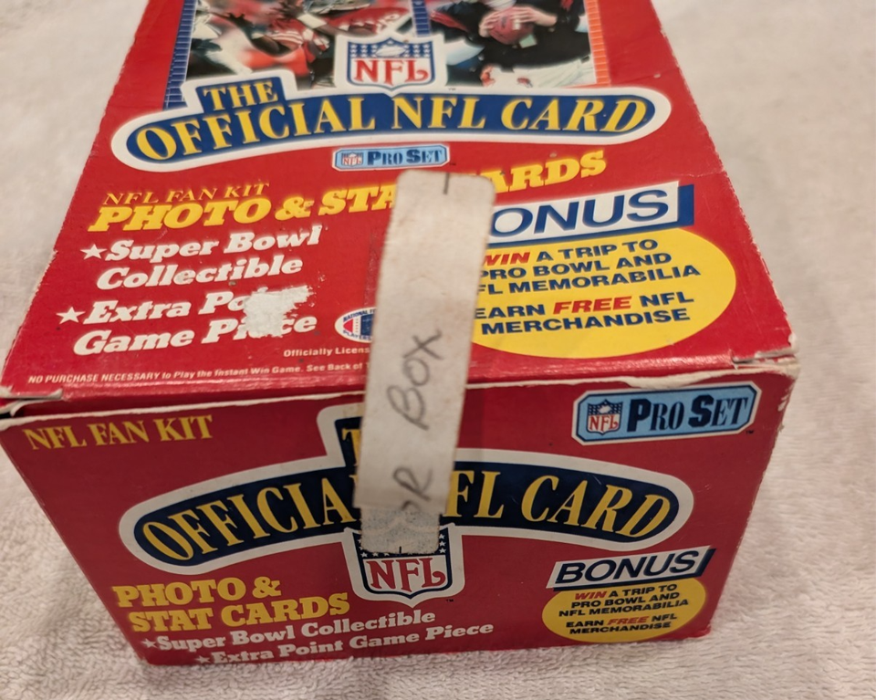 1989 Pro Set Series 1 Unopened Box 36 Packs Errors Troy Aikman Barry ...