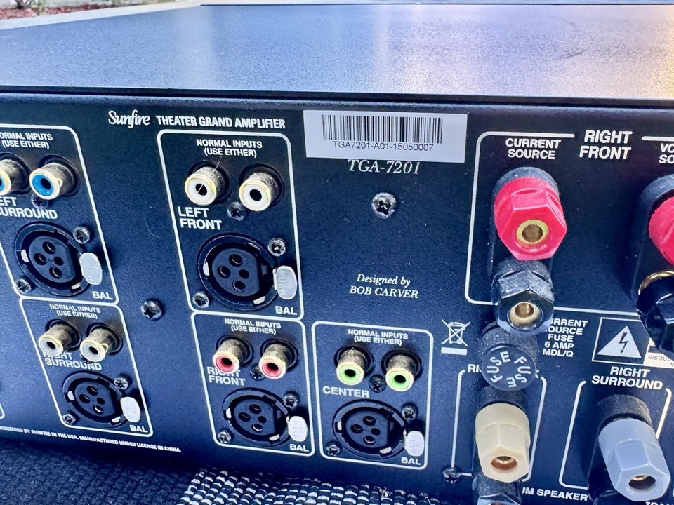 Sunfire TGA-7201 Theater Grand 7 Ch Power Amplifier by Bob Carver MINT ...