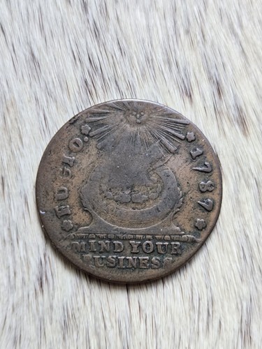 1787 Club Rays Fugio Cent Colonial Copper Coin | eBay