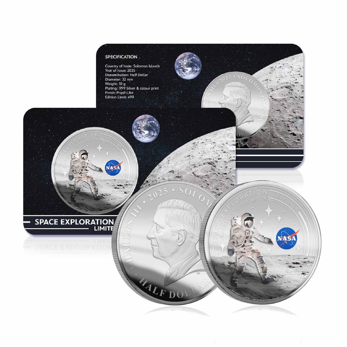 100 Us Manned Mission Nasa Silver Coin Amazon.com: Apollo 11 NASA