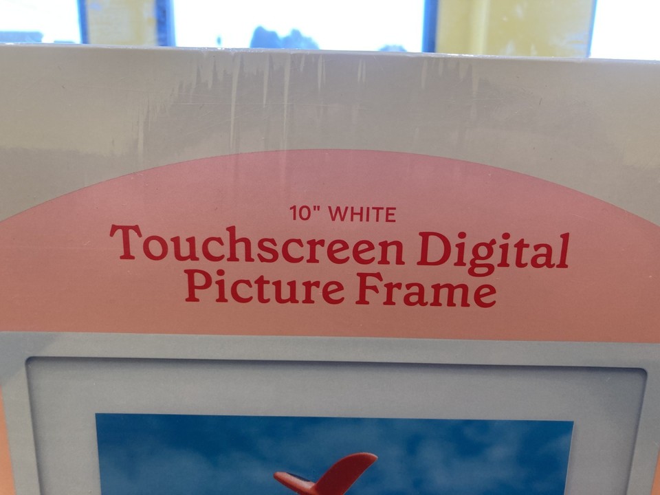 SKYLIGHT 10" WHITE TOUCHSCREEN DIGITAL PICTURE FRAME BRAND NEW SEALED ...