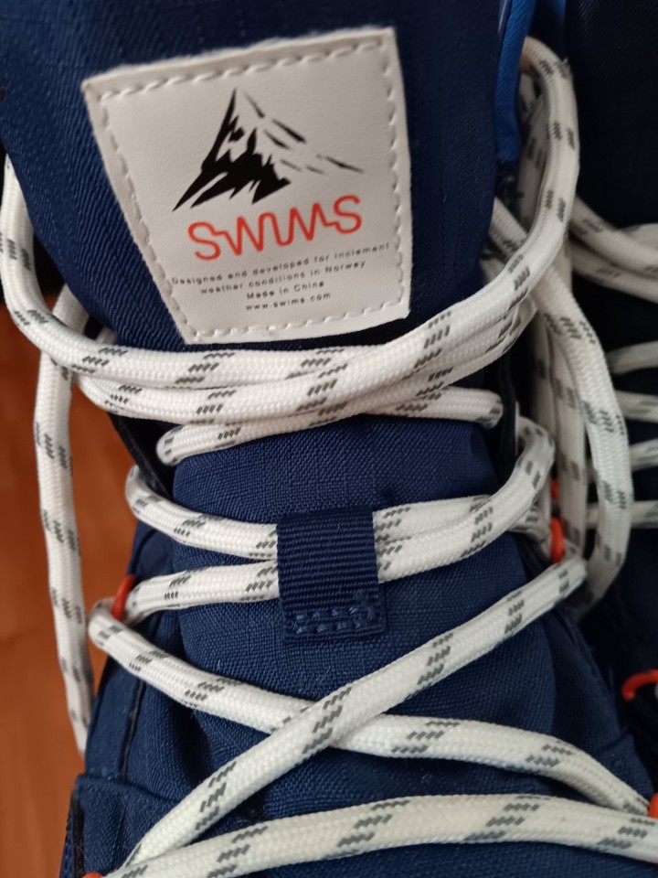 Men's Size 11 Winter Swims Snow Runner boots in blue and white NWOT | eBay