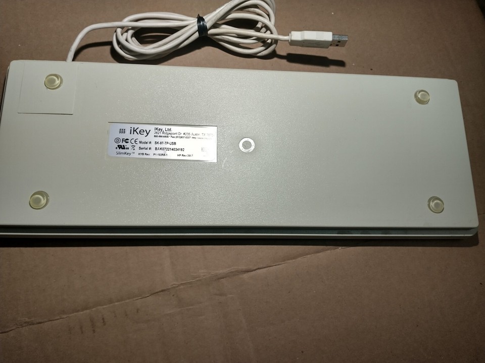 iKey Sk-97-TP-USB WaterSpill Resistant USB Industrial Desktop Keyboard ...
