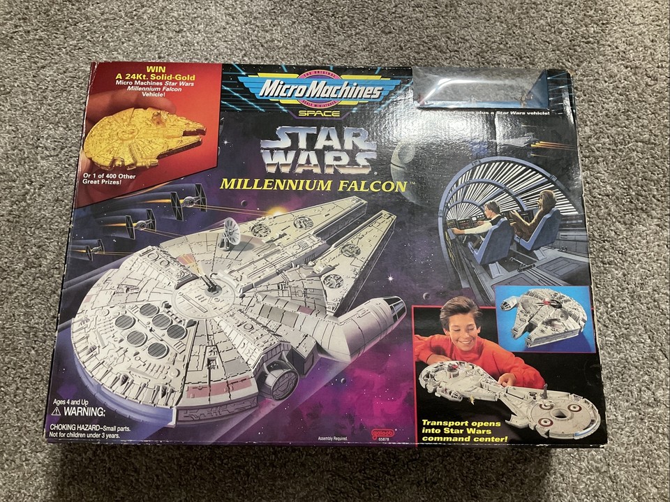 Star Wars Micro Machines Galoob Millennium Falcon Playset MISB 1995 ...