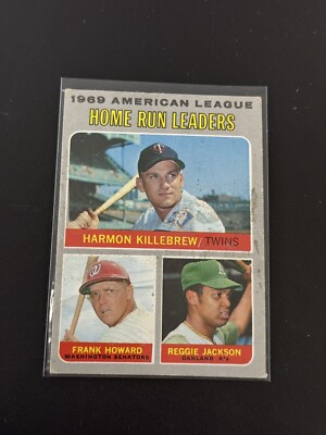 1970 TOPPS 1969 AMERICAN LEAGUE HOME RUN LEADERS KILLEBREW HOWARD ...