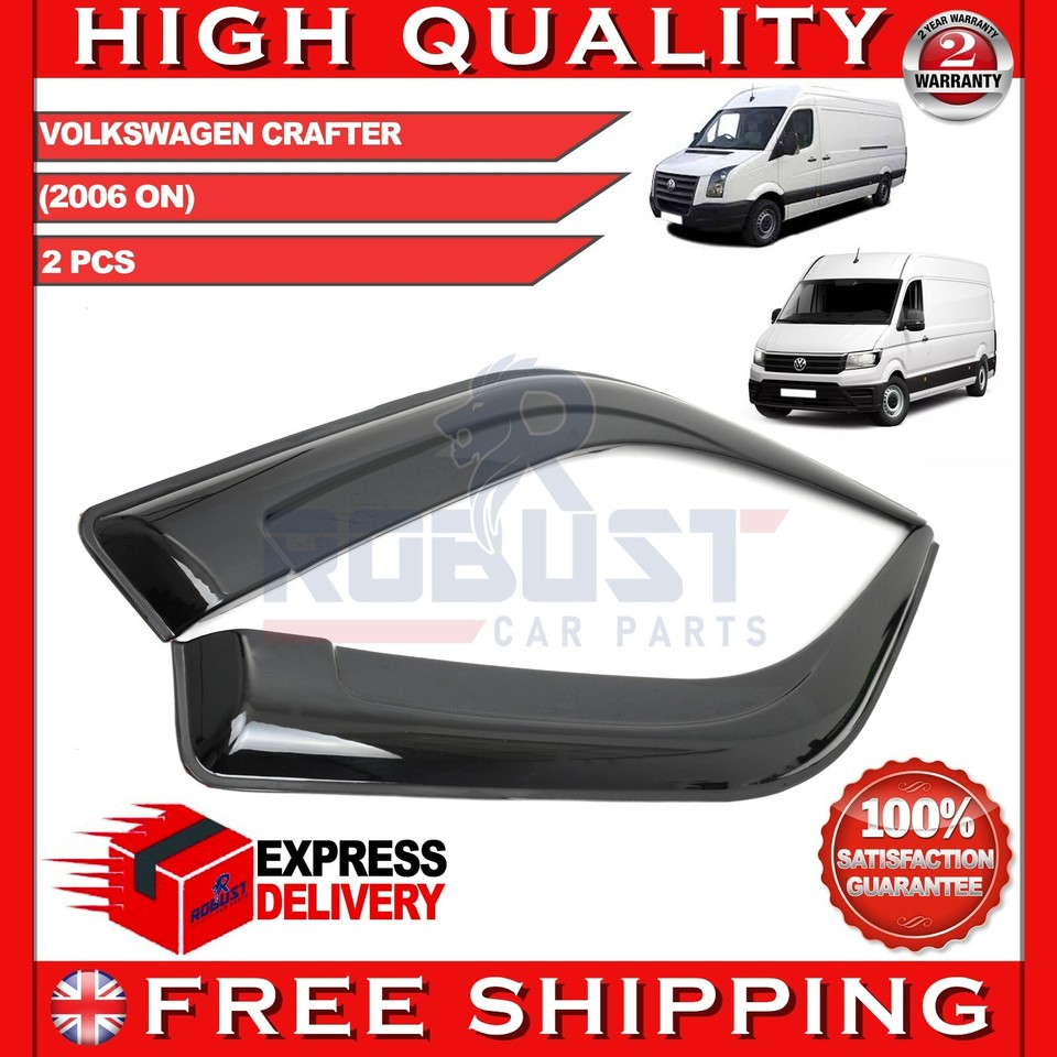2X WIND RAIN SUN SMOKE GUARD DEFLECTORS FOR MERCEDES SPRINTER (2006 ...