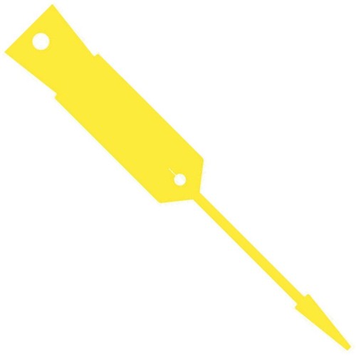 Disposable Key Tags Arrow Self-locking x 1000 Yellow - FREE Felt Tip ...