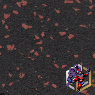 Regupol AktivLok Rubber Tile 2'x2'x3/8" Magneto Red Gym Flooring ...