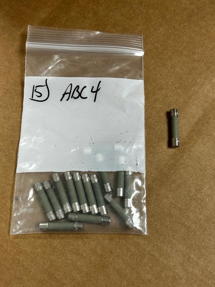 ABC-4 4Amp, 250V, Ceramic Fuse, Eaton Bussmann ABC-4 (1PC) | eBay