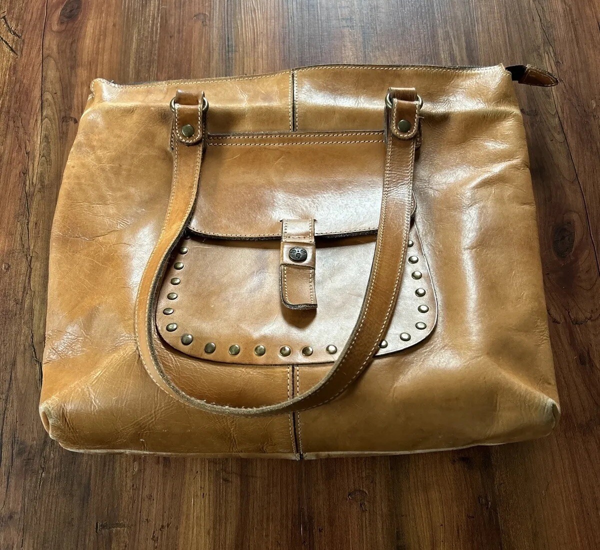 Patricia Nash Italian Leather Long Boom Bag - Gem