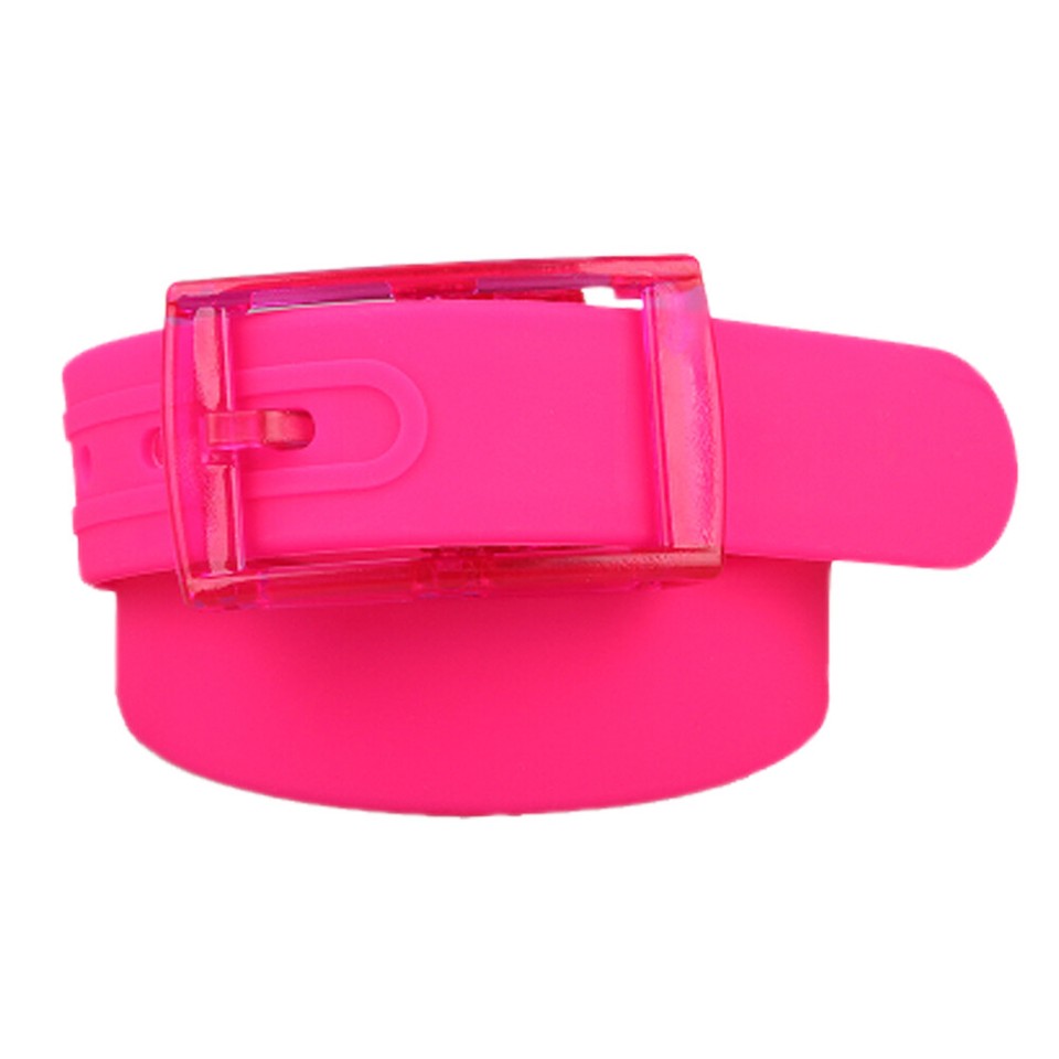 Adjustable Cut to Fit Rubber Plastic Jelly Silicone Casual Belt With ...